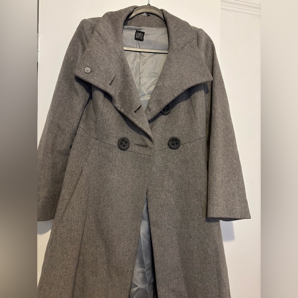 Cinzia Rocca Icons | Jackets & Coats | Cinzia Rocca Icons Gray Trench ...